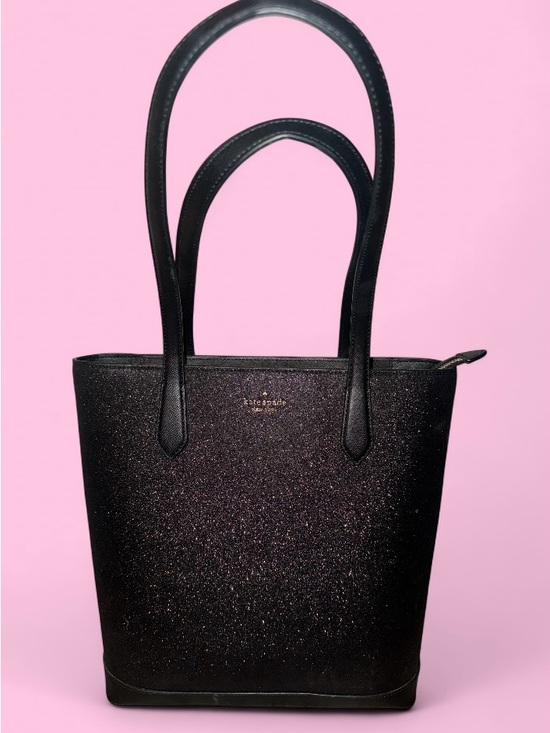 kate spade | Bags | New Kate Spade Black Glitter Tote With Dual Straps ...